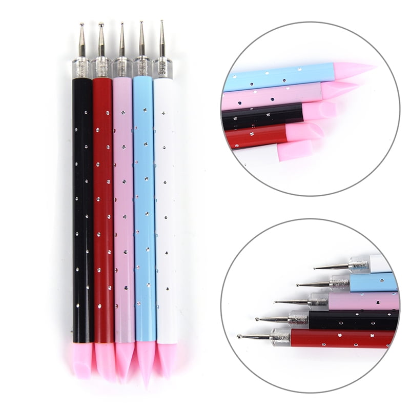 Double Different Head Dotting Pen Nail Dotting Tool Tips Bead Picker ...