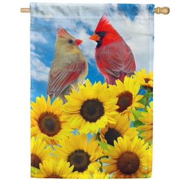 patriotic porch spring house flag floral 28" x 40" briarwood lane ...