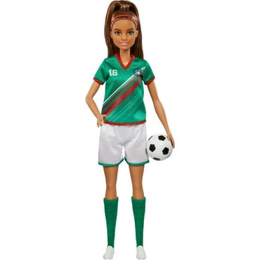 Barbie Soccer Ken Doll Dressed in Cleats, Colorful #21 Uniform & Tall ...