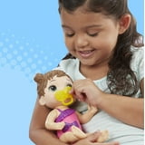 Baby Alive Splash 'n Snuggle Baby Doll, Brown Hair, Water Play Toy with ...