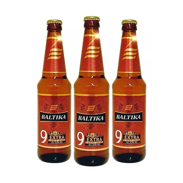 Tripack Cerveza Baltika #9 450 Ml Baltika Cerveza, Lager tipo Bock ...