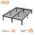 Queen Size Heavy Duty Metal Platform Bed Frame with Easy Assembly and ...