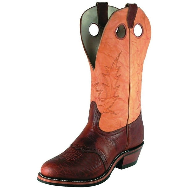 Boulet Western Boots Mens Leather Buckaroo Cognac Butterscotch 4163 ...