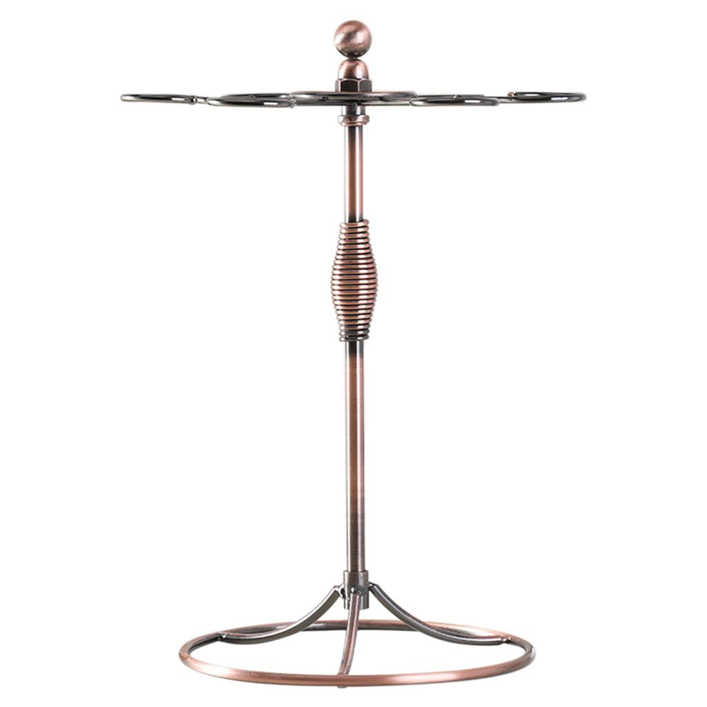 Metal Glass Rack with 6 Hooks, Freestanding Storage Drying Rack ...