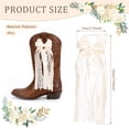 4pcs Ribbon Boot Bow Martin Boot Bow Western Shoe Accessory Present for ...