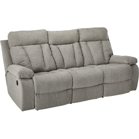 Diayung 7620489 Mitchiner Reclining Sofa with Drop Down Table, Fog ...