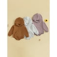 BemeyourBBs Baby Boy Girl Hooded Romper Infant Hoodie Sweatshirt Long ...