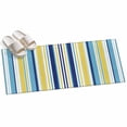 Blue Yellow White Stripe Texture Rectangle Area Rug 2x6ft,Living Room ...