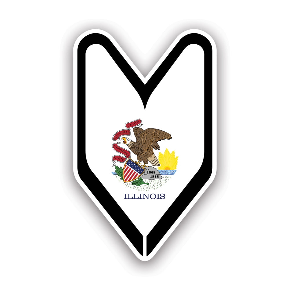 Illinois Driver Badge Sticker Decal - Self Adhesive Vinyl ...