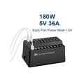 USB Charging Station, 30 Ports 180W USB Charger Desktop USB Wall ...