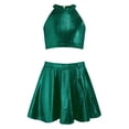 Doomiva Kids Cheer Outfit Hip Hop Dance Sets Shiny Skirt And Top Set ...