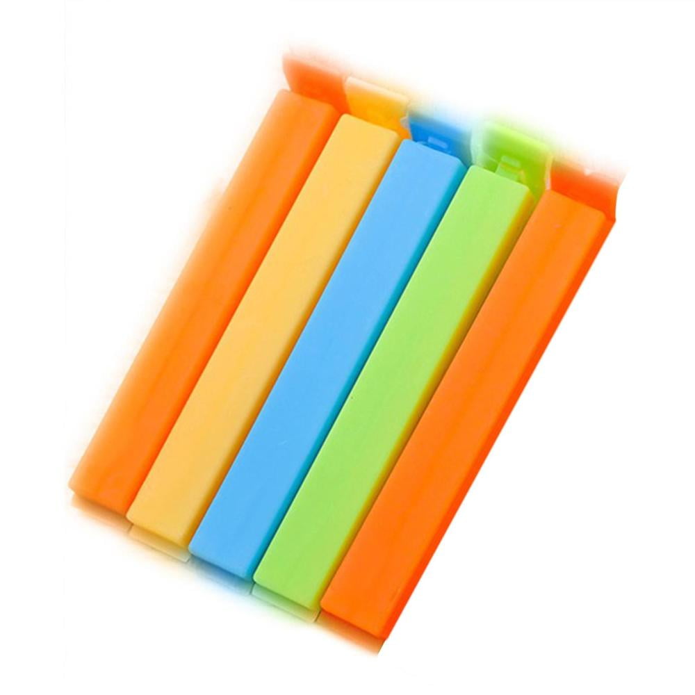 Food Bag Clips | 5Pcs Colorful Food Storage Sealing Clips | Snack Tea ...