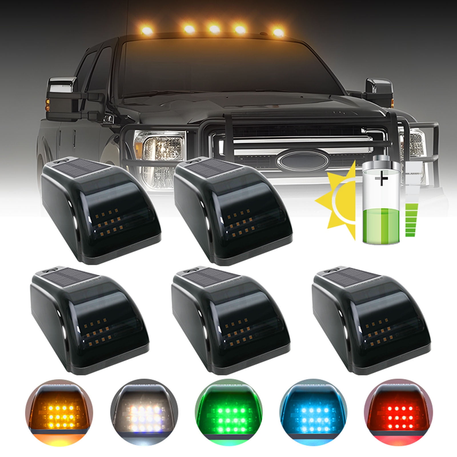 Luces de marcador de techo de cabina LED inalámbricas sin taladro con ...