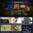 Lewondr Firework Solar Garden Lights, 120 LED Solar Swaying Lights with ...