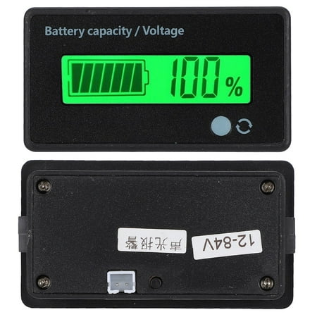 Battery Capacity Monitor, LCD Battery Display, Durable 12-84V For ...