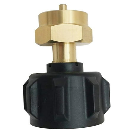 QCC1 to POL Gas Cylinder Adapter, Solid Brass Conversion Head with Over ...