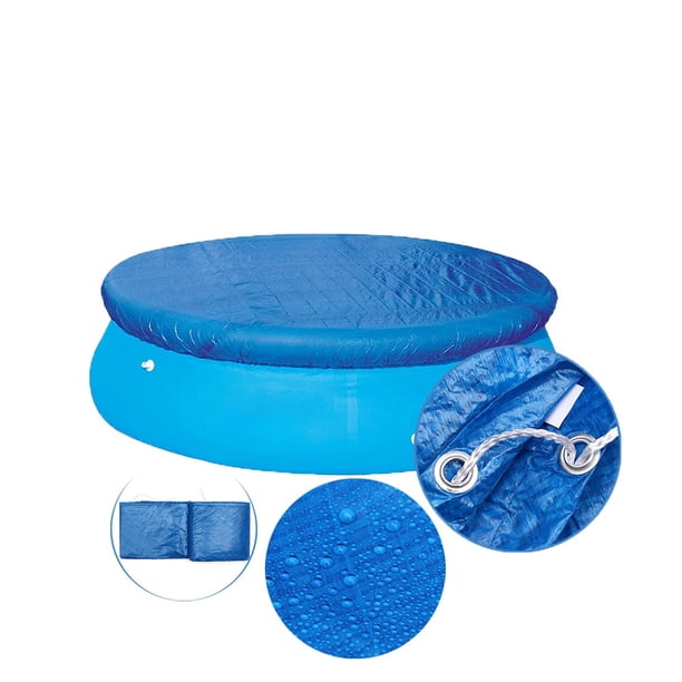 10-Foot Diameter Round Easy Set Pool Cover for Frame Pools Swimming ...