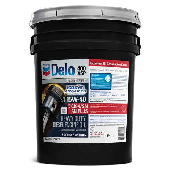 Delo Synthetic Blend Engine Oil SAE 15W-40 with ISOSYN Technology for ...