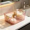 Acrylic Storage Organizer Box Semi Transparent Clear Vanity Makeup ...