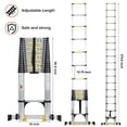 BOWEITI 23FT Extendable Aluminum Ladder with Stabilizers, 330lbs ...