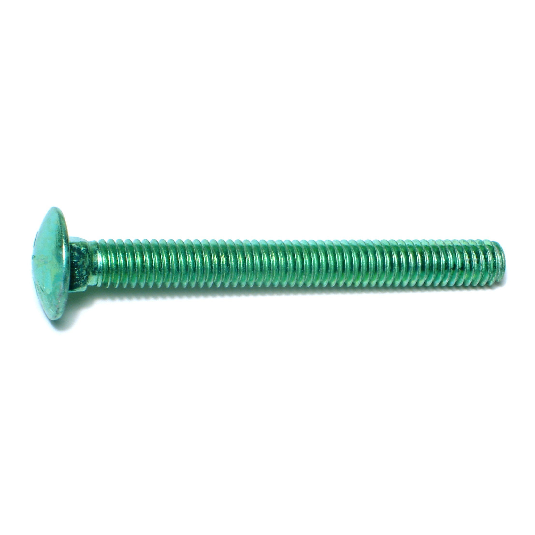 5/16"-18 x 3" Green Rinsed Zinc Grade 5 Carriage Bolts (72 pcs ...