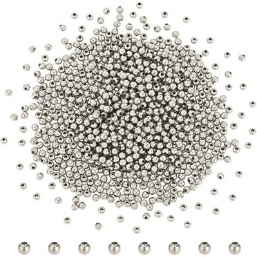 1350pcs 3mm Spacer Beads 5 Color Round Smooth Tiny Metal Bead Spacers ...
