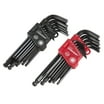Husky 26-Piece Alloy Steel Hex Key Set with SAE & Metric Long-Arm Allen ...