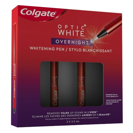Colgate Optic White Overnight Whitening Pen, 2 x 2.5 mL | Walmart Canada
