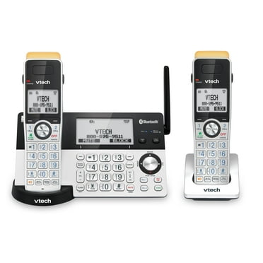V-Tech 5-Handset Cordless Phone, Super Long Range, Bluetooth, Smart ...