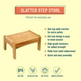 Slatted Step Stool - Oak Finish - Walmart.com