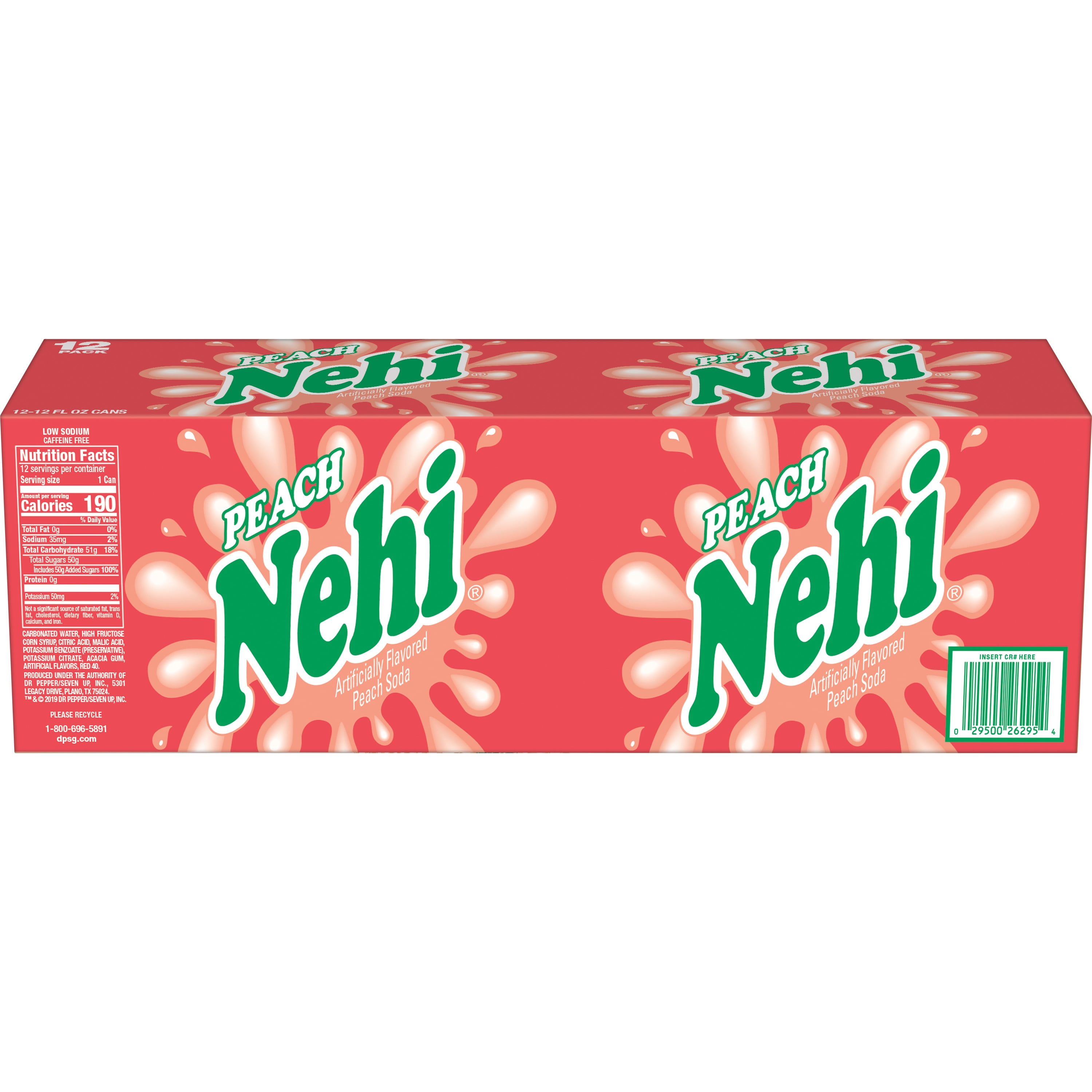 Buy Nehi Peach Soda Pop, 12 Fl Oz, 12 Pack Cans Online at Lowest Price ...