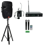 "Harbinger M200-BT, 10"" Portable PA System with Bluetooth, Live Mic ...