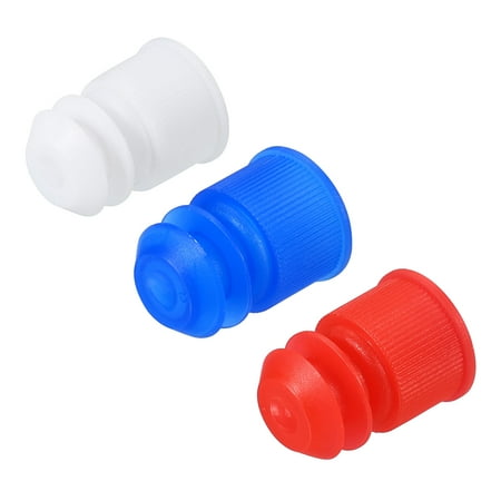 Uxcell 100Pcs Polyethylene Test Tube Cap, 12mm Diameter PE Plastic ...