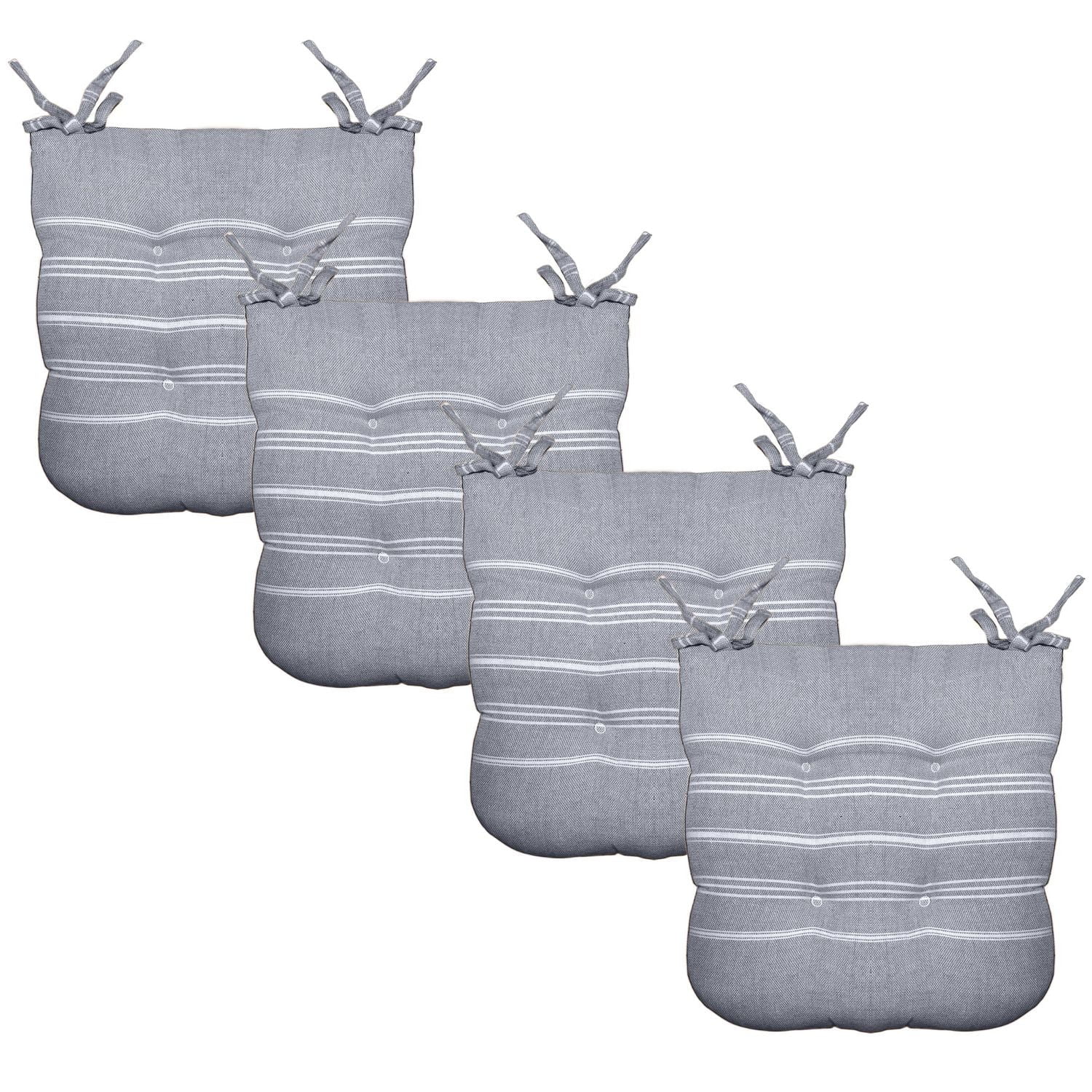 Click here for Fabstyles Fouta Set Of 4 Chair Pads 16 In X 16 In prices