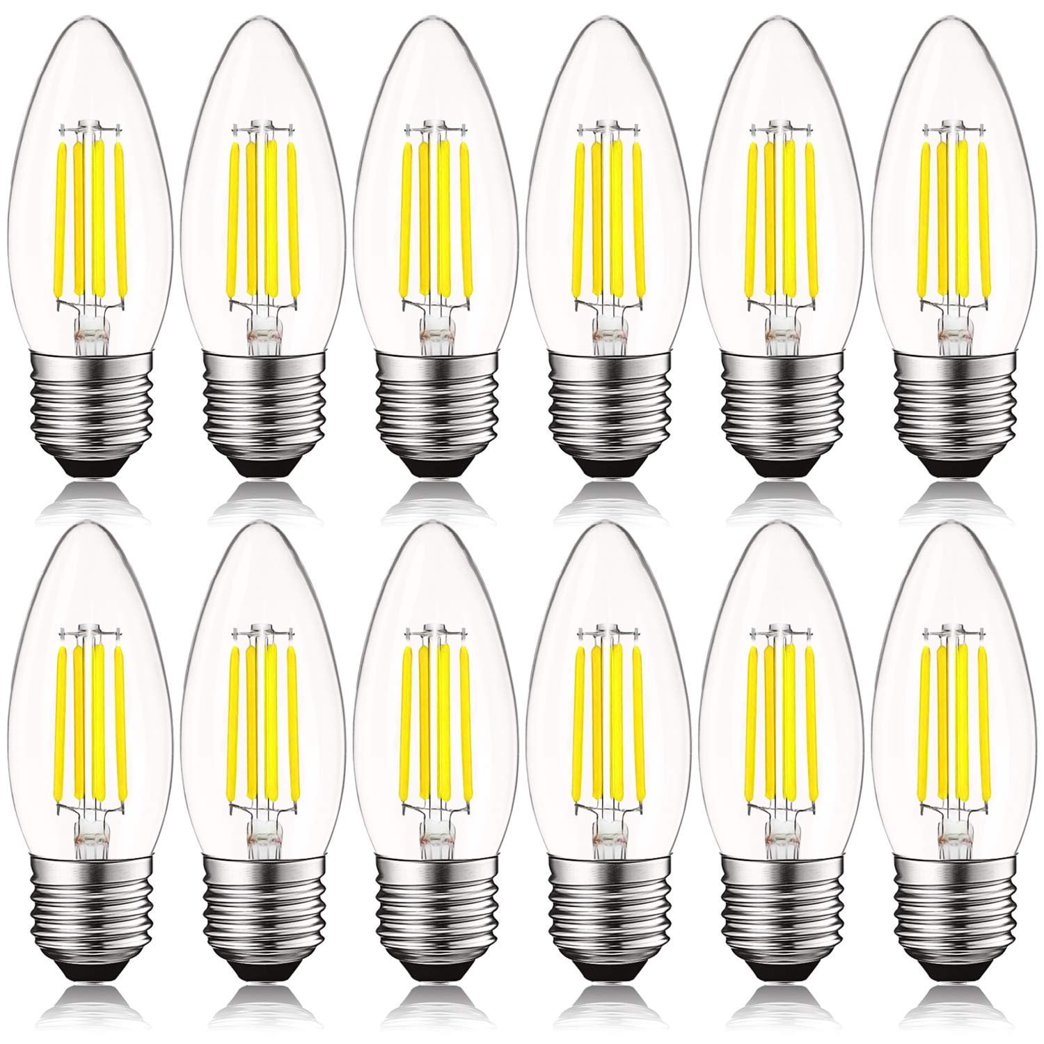 Luxrite Edison Candelabra LED Bulb 5W (60W Equivalent) 5000K Bright ... Luxrite Edison Candelabra LED Bulb 5W (60W Equivalent) 5000K Bright ...