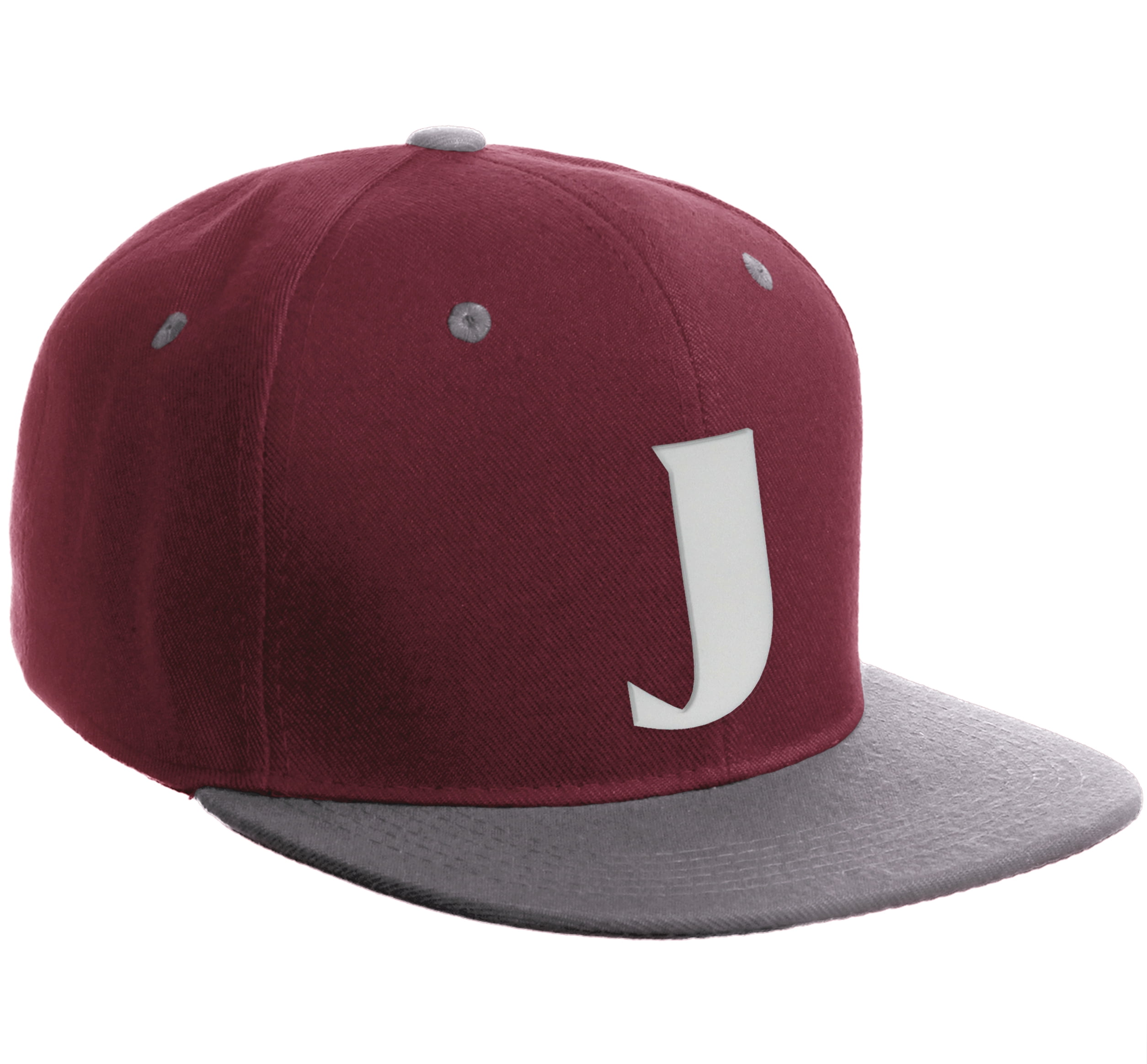 Daxton Classic Snapback Hat 3D Capital Alphabet Letters Flat Bill Visor ...