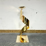 4pcs Spiral Ribbon Floral Centerpiece Stand Gold Metal Party Flower ...