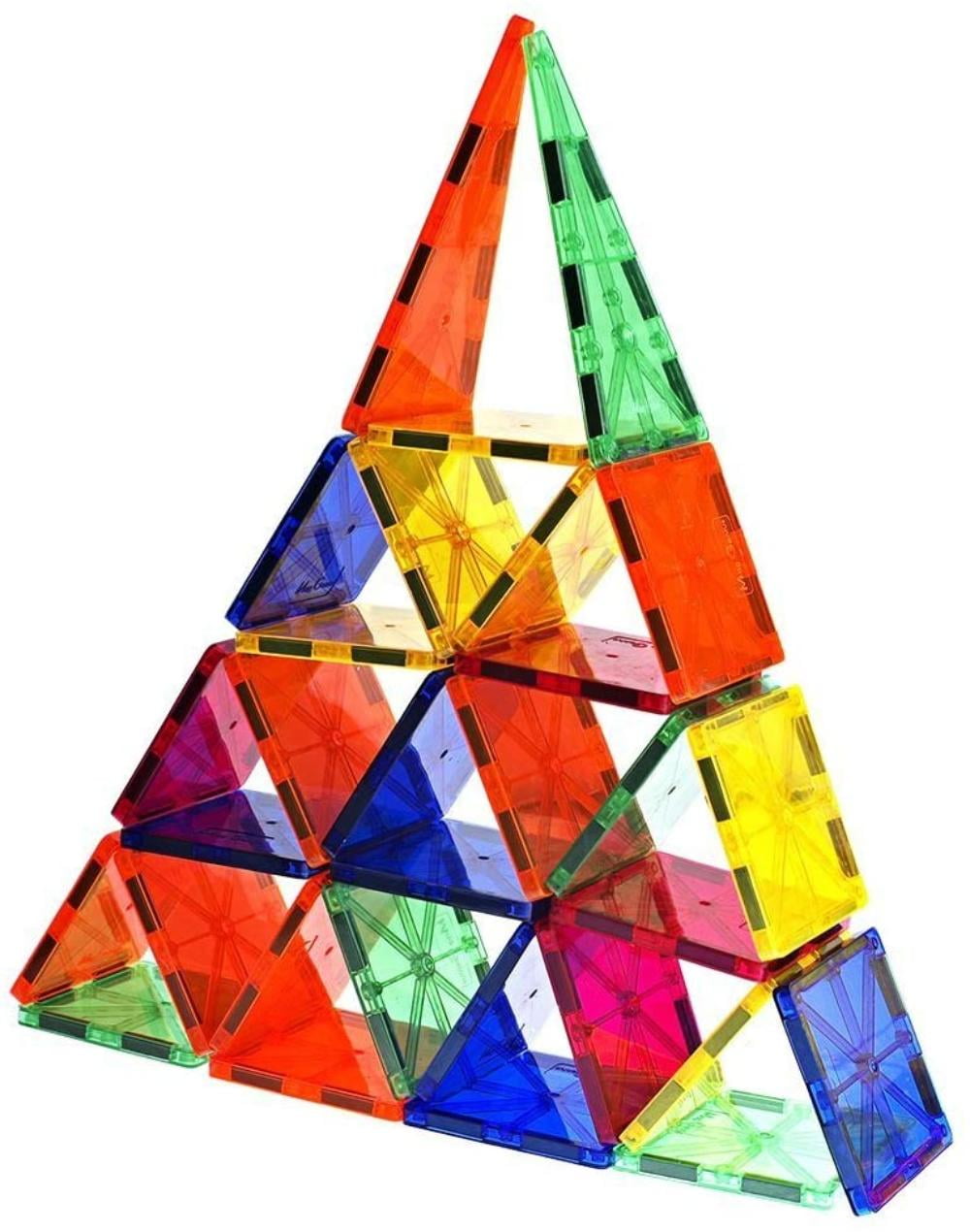 Mag-Genius Magnet Tiles Award Winning Building Tiles Clear Colours 3D ...