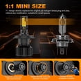 XWQHJW 7INCH Round LED Headlights Halo Angle Eyes Fits Jeep Wrangler JK ...