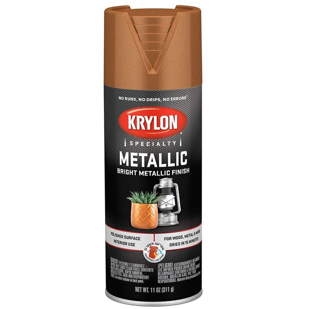 Krylon 1709 Copper Metallic 12 Ounce Aerosol Metallic Paint - Walmart ...