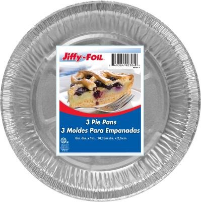 Jiffy-Foil 8-Inch Pie Pans, 3 Count - Walmart.com