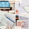 700 Sheets Pastel Transparent Sticky Notes 3x3 inch, Clear Waterproof ...