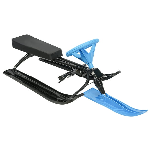 Snow Racer Sled for Kids, 45'' Steering Racer Sled with Twin Brakes ...