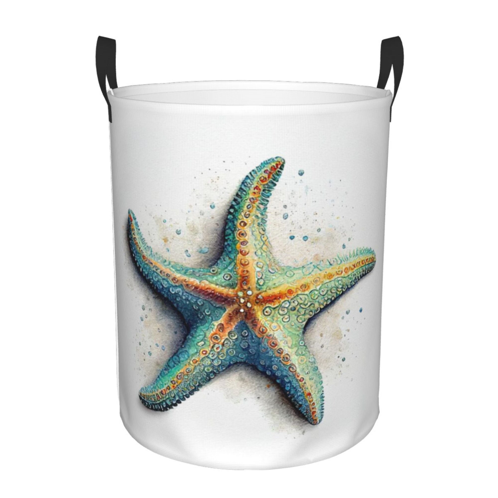 ZICANCN Laundry Basket Organizer, Starfish Beach Sea Collapsible Hamper ...