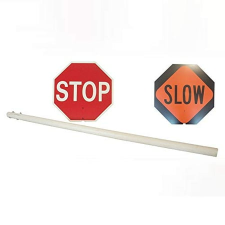 C.H. Hanson 55400 Stop/Slow Sign with 60 inch Pole | Walmart Canada