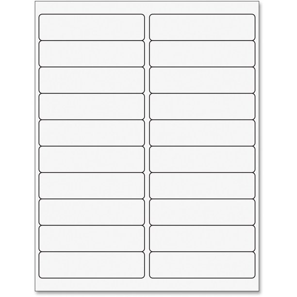 Ace Label Systems 20-UP Sheet, Label: 1 x 4 Address Labels - Walmart ...
