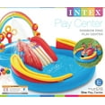 Intex Kids Outdoor Fun Inflatable Rainbow Ring Play Center Pool for ...