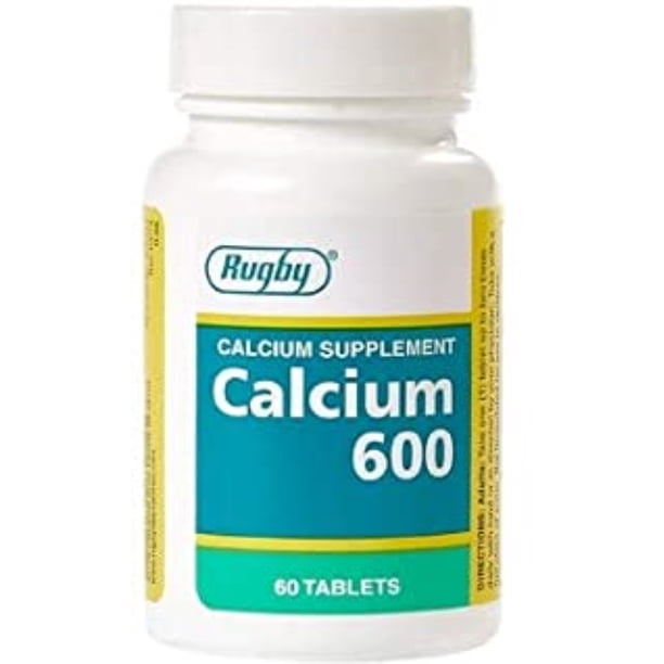 Rugby Calcium 600 Mg Tablets To Reduce Risk Of Osteoporosis 60 ea ...