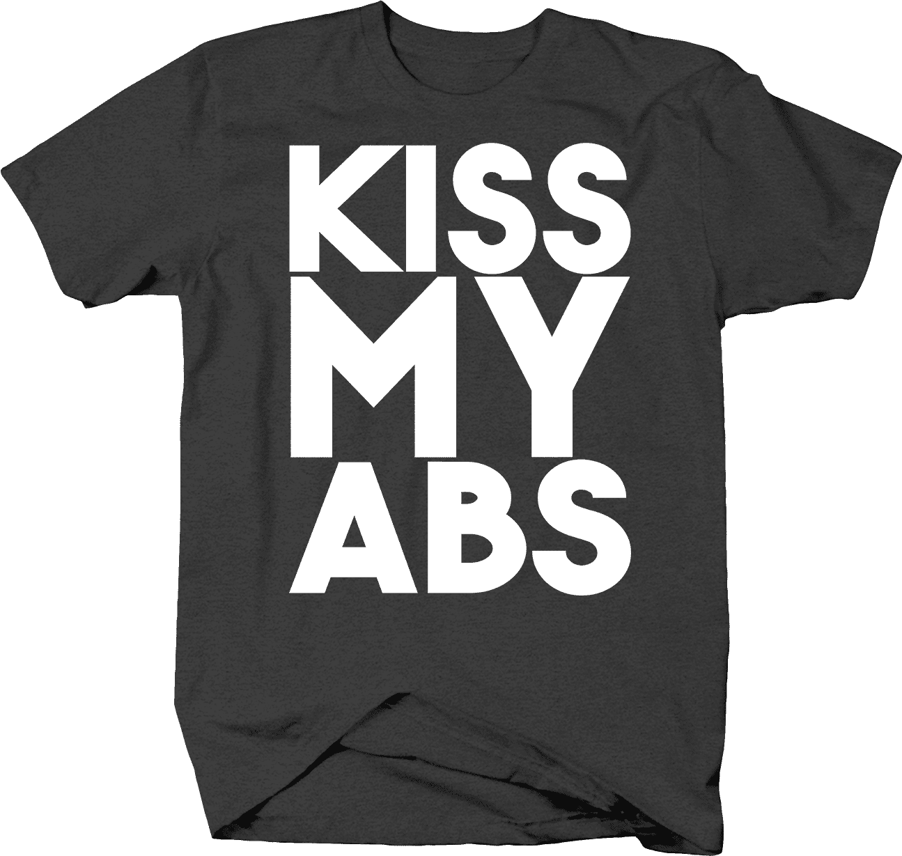 Kiss My Abs Brag Gym Workout Core Life Muscles Shirts for Men Large ...
