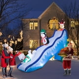 Wonder Garden XMAS Air Blow Up Outdoor Christmas Decoration with Bear ...